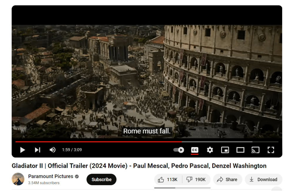 'Gladiator II' Trailer Roasted For Inclusion Of Jay-Z and Kanye West Song