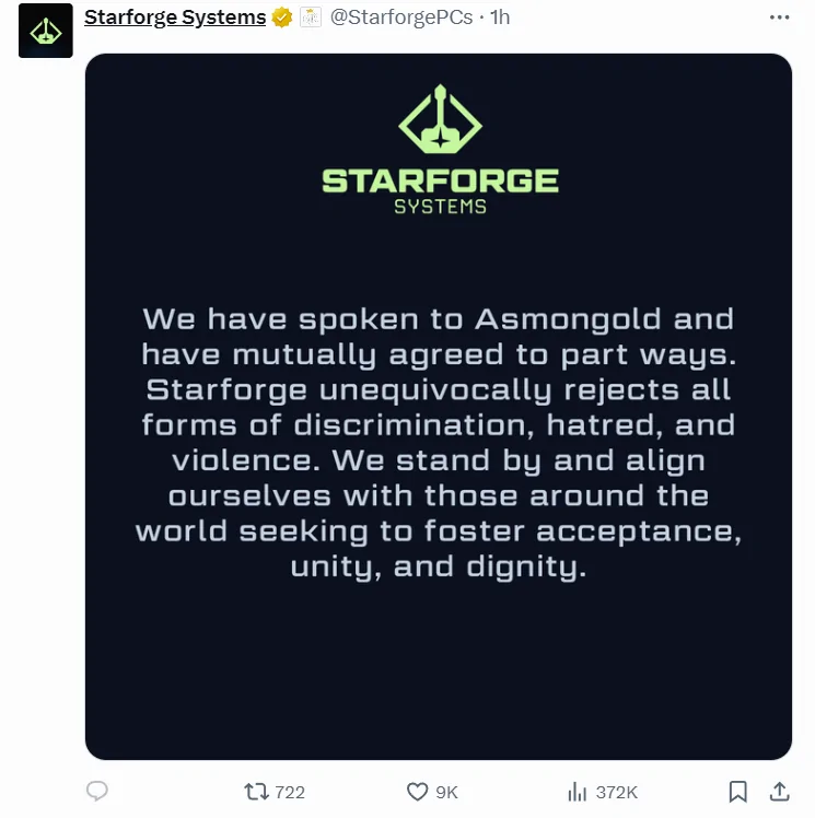 After Asmongold Announced He Was Stepping Away From Starforge Systems ...