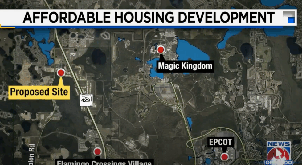 Disney Files Permit For "Affordable Housing" Complex