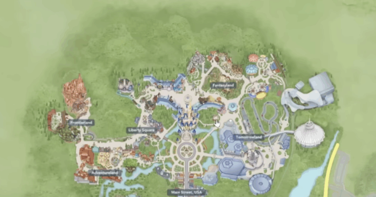 Magic Kingdom Map Reveals Potential Locations and Access Points for New ...