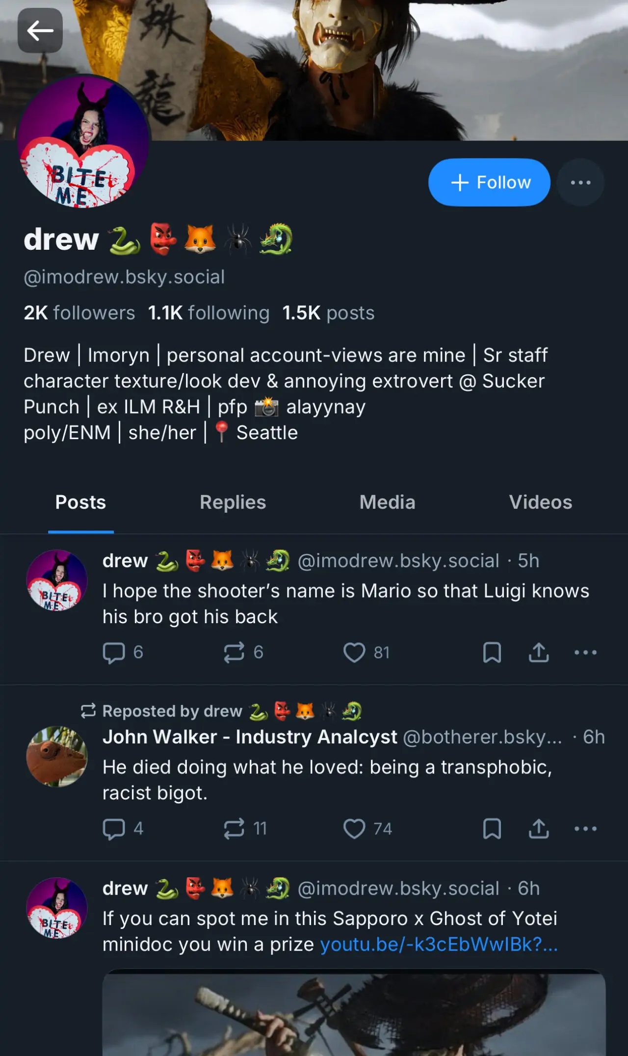 Sucker Punch and PlayStation Hide Ghost of Yotei Trailer From X After Former Dev Drew Harrison ...